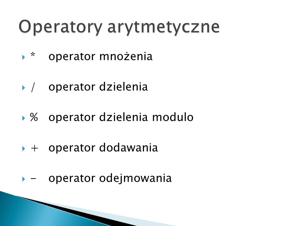 Instrukcje i operatory – Kurs programowania php